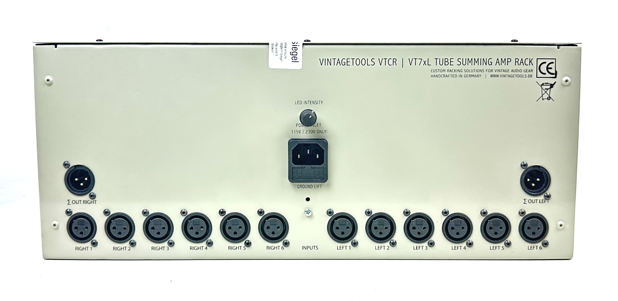 vintagetools shop | VT7xL rack V103 | V103 - empty