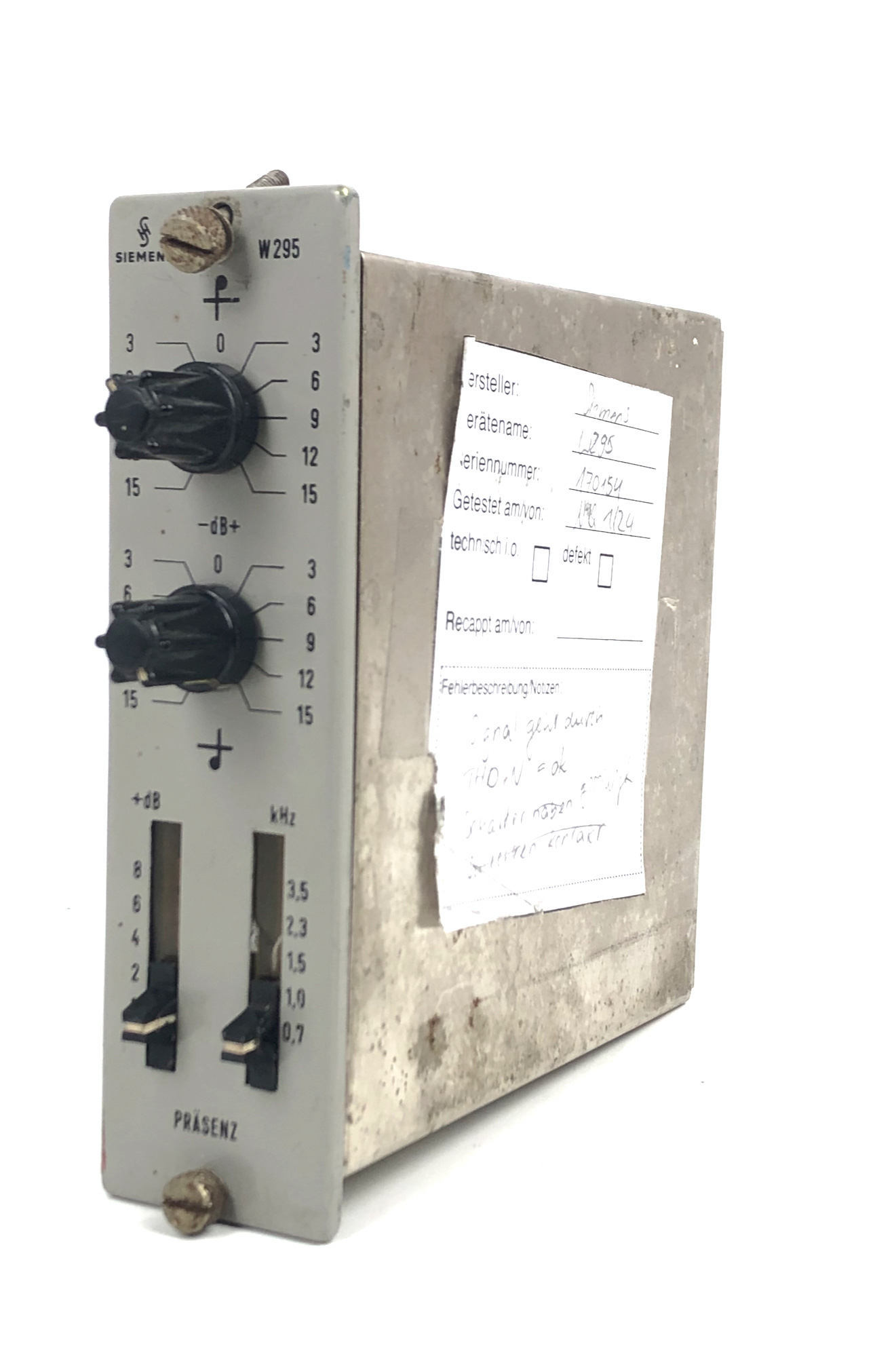 vintagetools shop | Siemens W295 equalizer